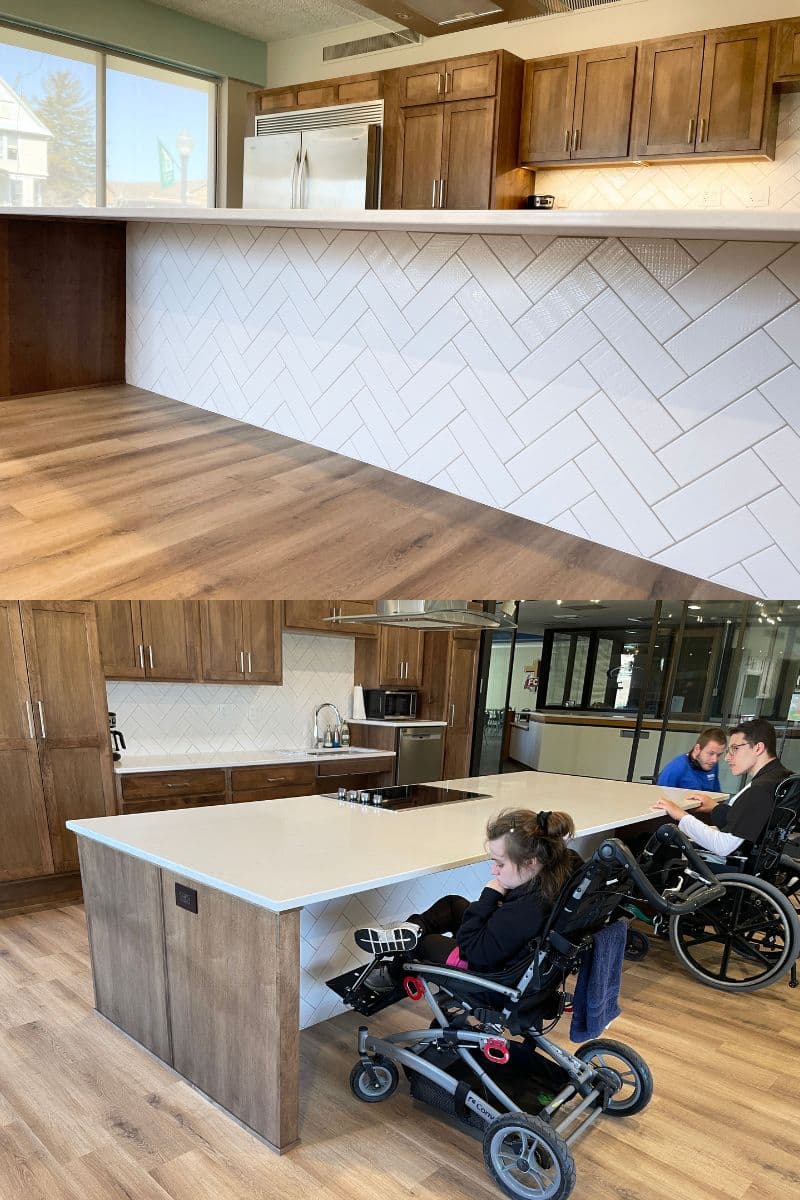 New Accessible Kitchen Design at Inspire Continuing Care in Geneseo, IL ...